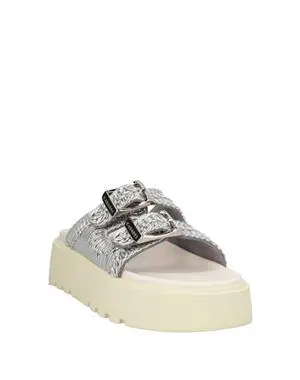 Casadei Flatform Sandals - Silver