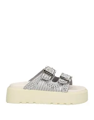 Casadei Flatform Sandals - Silver
