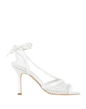 Liviana Conti Fishnet Leather Sandals