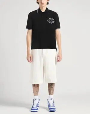 Amiri Polo Shirt Size Cotton - Black
