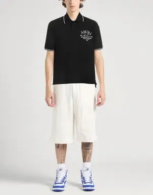 Amiri Polo Shirt Size Cotton - Black