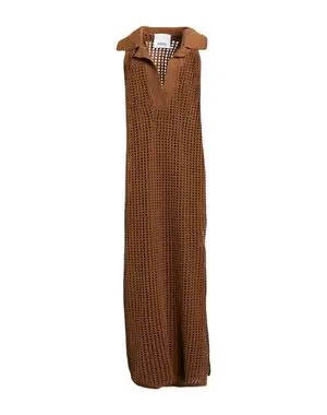 Erika Cavallini Cotton Maxi Dress - Brown