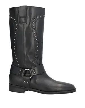 OVYE Leather Boots With Studs - Black