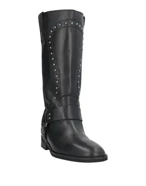 OVYE Leather Boots With Studs - Black