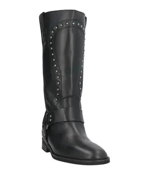 OVYE Leather Boots With Studs - Black