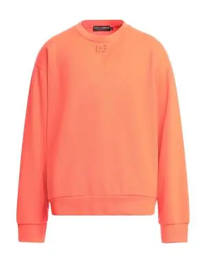 Dolce & Gabbana Long Sleeve Fleece Sweatshirt - Orange