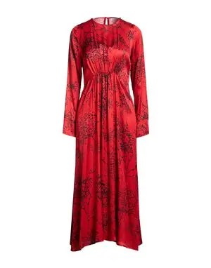 MANILA GRACE Midi Two-tone Dress