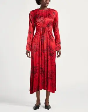 MANILA GRACE Midi Two-tone Dress