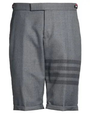 Thom Browne Striped Wool Blend Bermuda Shorts