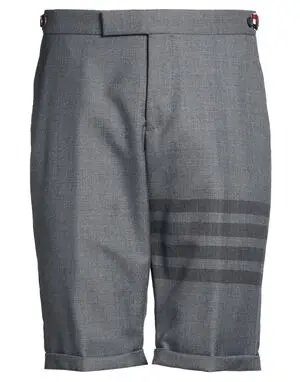 Thom Browne Striped Wool Blend Bermuda Shorts