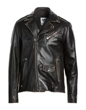BERNA Leather Biker Jacket