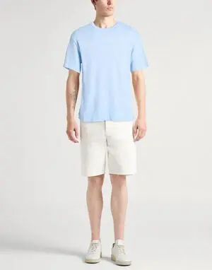 120% Lino T-shirt Size Linen - Blue