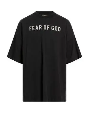 Fear Of God T-shirt Size Cotton - Black