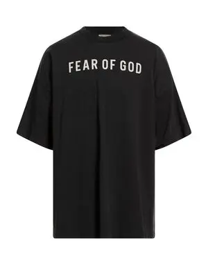 Fear Of God T-shirt Size Cotton - Black