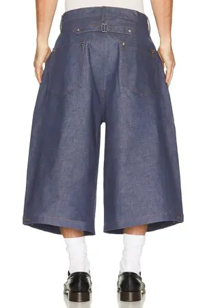 ART COMMUNITY Diptych Japanese Denim Jort