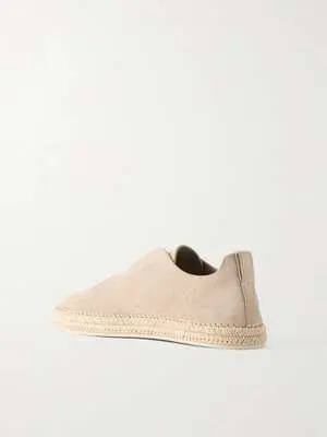 Zegna Triple Stitch™ Suede Slip-on Sneakers