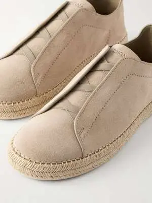 Zegna Triple Stitch™ Suede Slip-on Sneakers