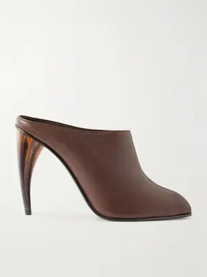 Alexander McQueen Leather Mules - Brown