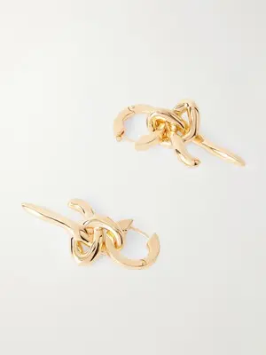Bottega Veneta Knot -plated Silver Earrings