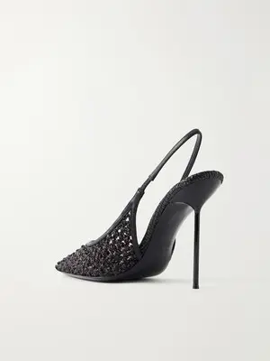 Paris Texas Lidia Slingback Pumps - Black