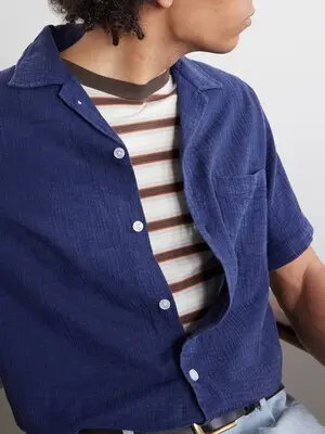 CORRIDOR Camp-collar Cotton Shirt
