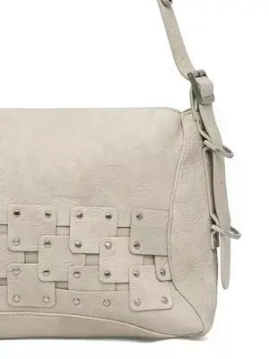 Desigual Embossed Studded Shoulder Bag