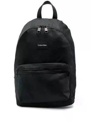 Calvin Klein Logo-patch Backpack - Black