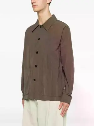 Nn07 Striped-pattern Shirt - Brown