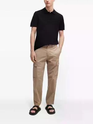 BOSS Logo-print Cotton Polo Shirt