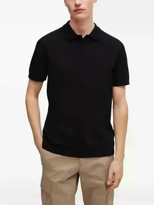 BOSS Logo-print Cotton Polo Shirt