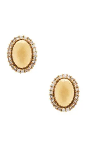 ANTON HEUNIS Clasp Oval Stud Earrings