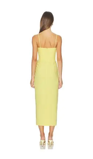 Amanda Uprichard Lyra Midi Dress - Daffodil
