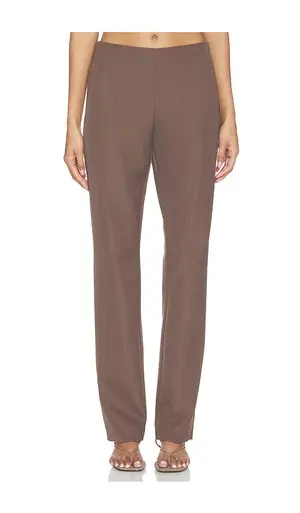 ST. AGNI Silk Canvas 90s Minimal Pants