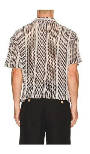 PERCIVAL Hugh Crochet Cuban Shirt