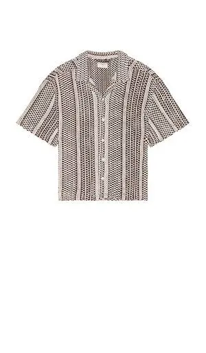 PERCIVAL Hugh Crochet Cuban Shirt