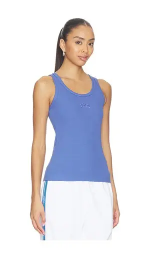 Gcds Rib Logo Lounge Tank Top - Blue