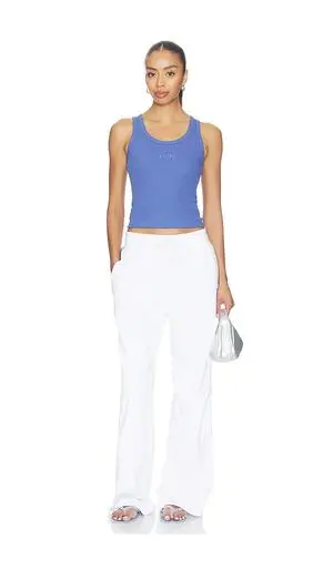 Gcds Rib Logo Lounge Tank Top - Blue