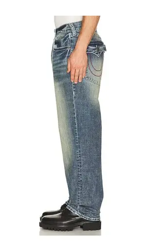 True Religion Bobby Big T Flap Jeans - Dark Wash