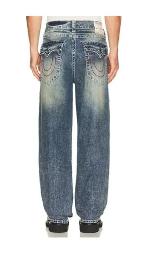 True Religion Bobby Big T Flap Jeans - Dark Wash