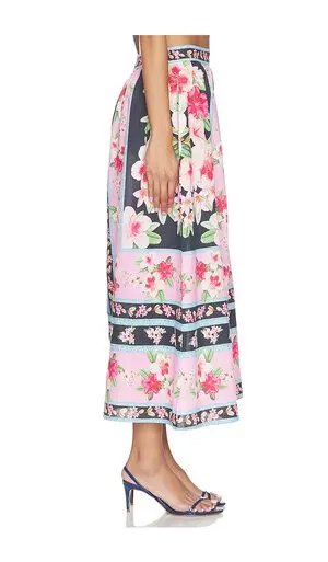 Yumi Kim Viola Floral Print Linen Blend Skirt