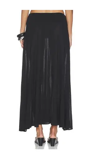 ST. AGNI Fluid Jersey Maxi Skirt