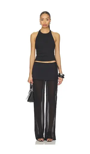 A.L.C. Sylvie Halterneck Top - Black