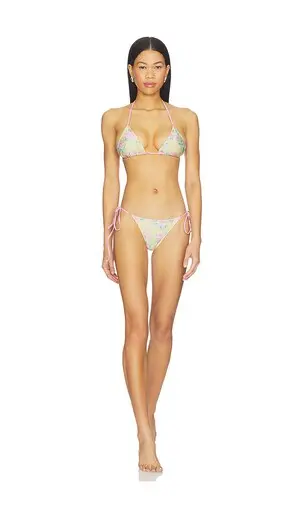 Frankies Bikinis Nick Satin Halter Top