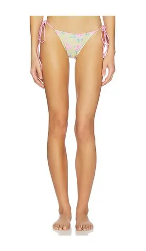 Frankies Bikinis Divine Satin Bikini Bottom - Nymphaea