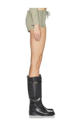 HAELO Open Lace Up Micro Shorts