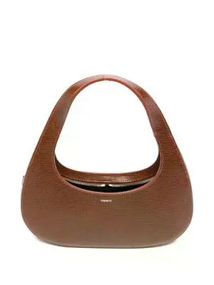 Coperni Lizard-print Slim Swipe Shoulder Bag - Brown