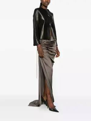 Rick Owens Edfu Draped Maxi Skirt - Grey