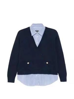 Ralph Lauren Layered-effect Button-detailed Sweater