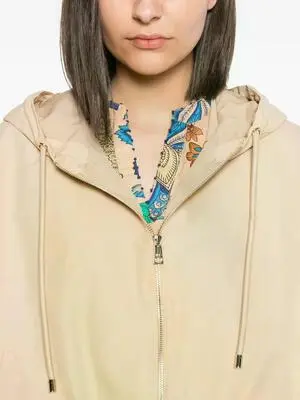 Liu Jo Drawstring Hooded Jacket - Neutrals