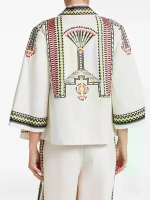 TEMPERLEY LONDON Avalon Embroidered Linen Jacket